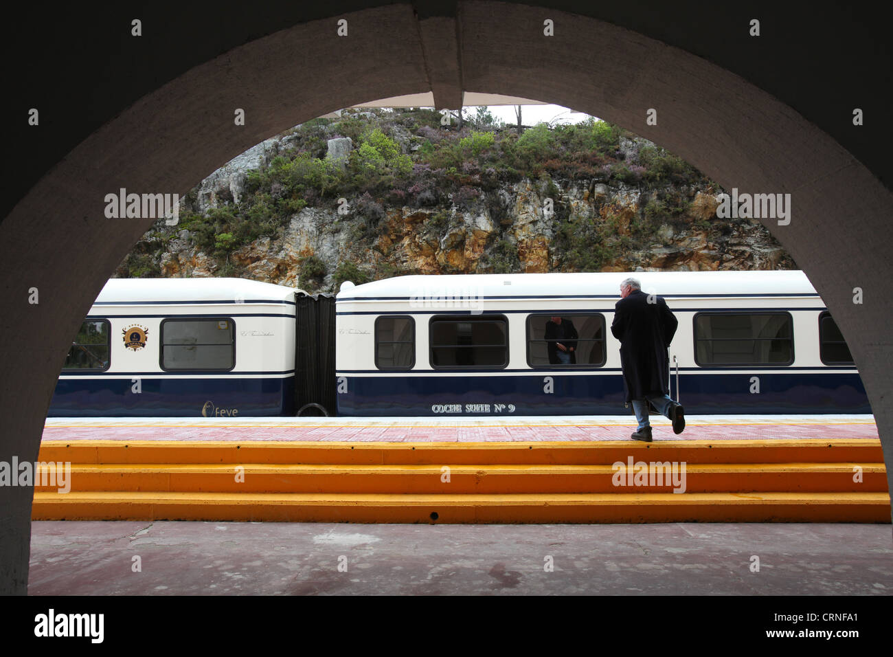Passenger train travels across hi-res stock photography and images - Alamy