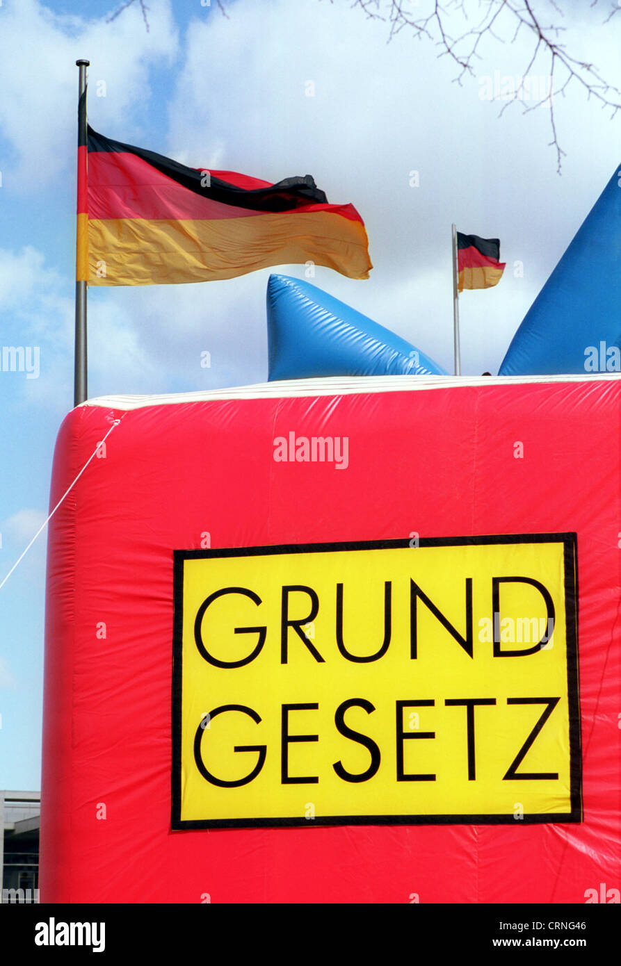 Basic Code of rubber in front of the Reichstag in Berlin Stock Photo ...