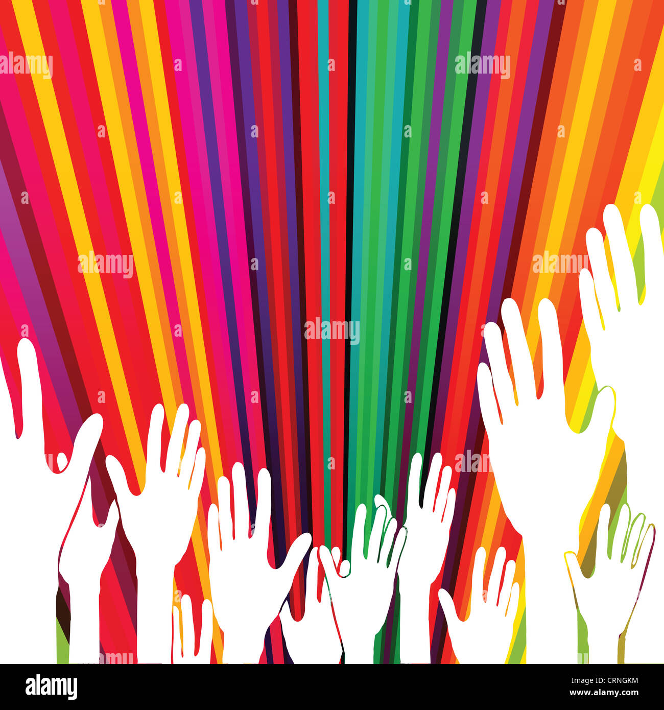 Abstract voting hands Stock Photo - Alamy