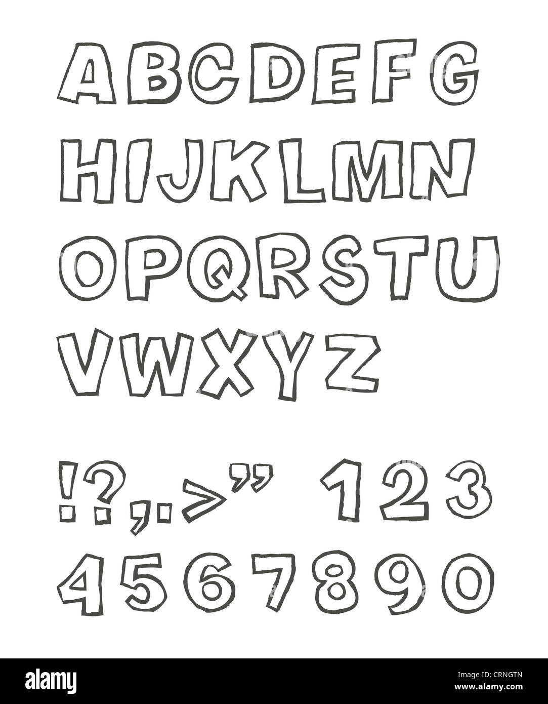 Handwritten sans-serif alphabet Stock Photo - Alamy Handwritten sans-serif alphabet Stock Photo - Alamy