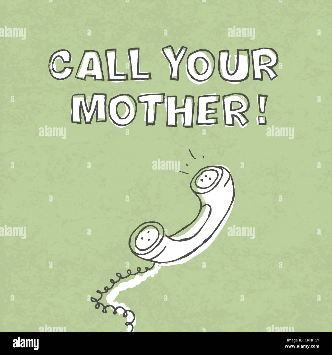 Call your mother poster design hi-res stock photography and images - Alamy