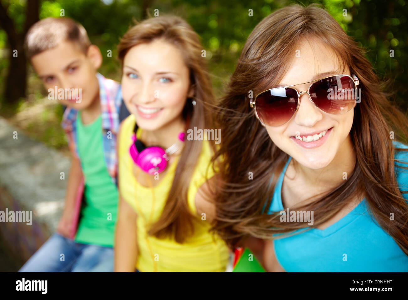 Cool teenagers hanging out together on summer vacation Stock Photo - Alamy