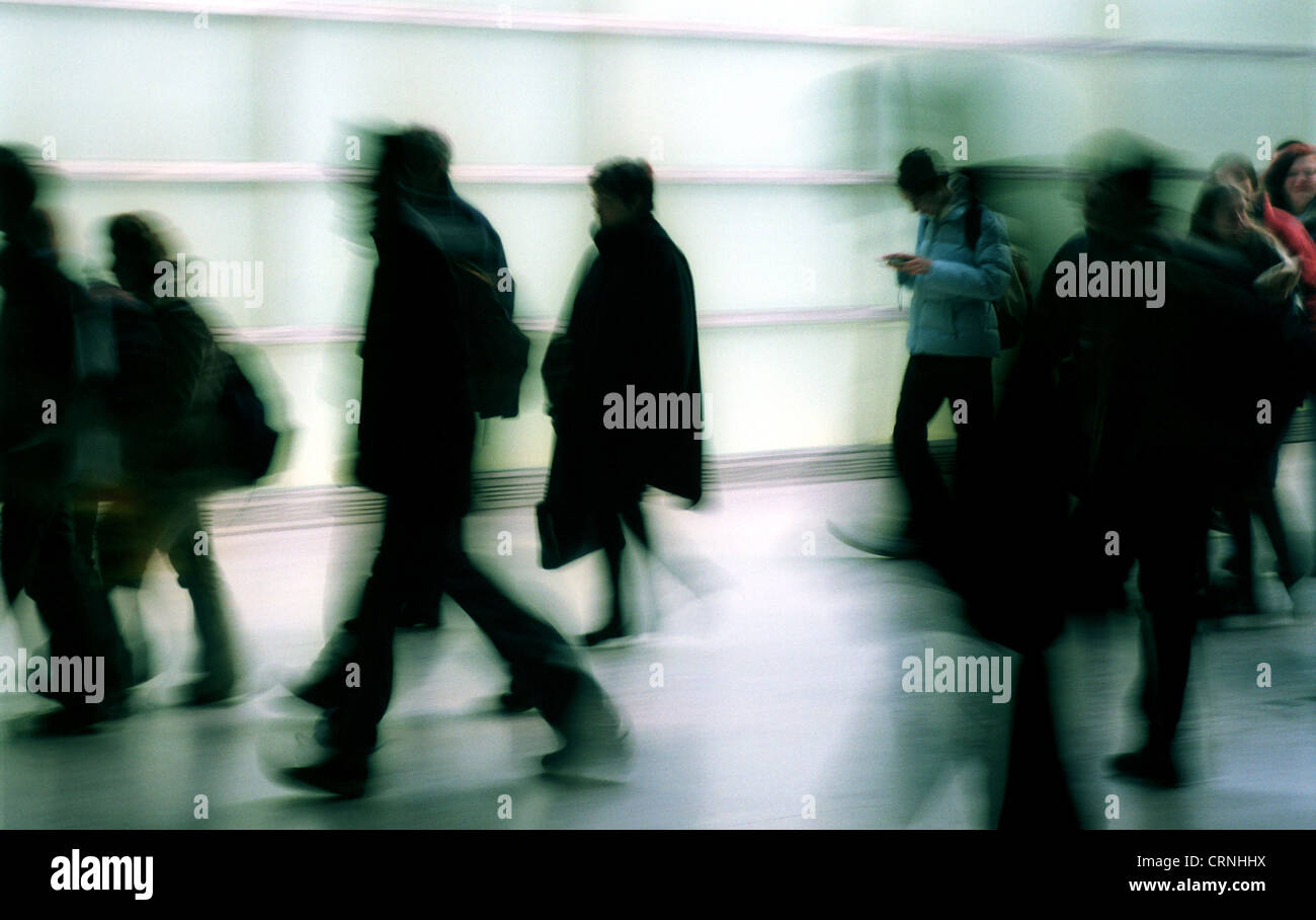 The silhouette of a group of people running Stock Photo - Alamy