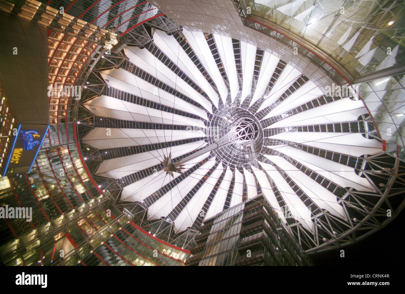 Roof of the Sony Center am Potsdamer Platz in Berlin Stock Photo - Alamy