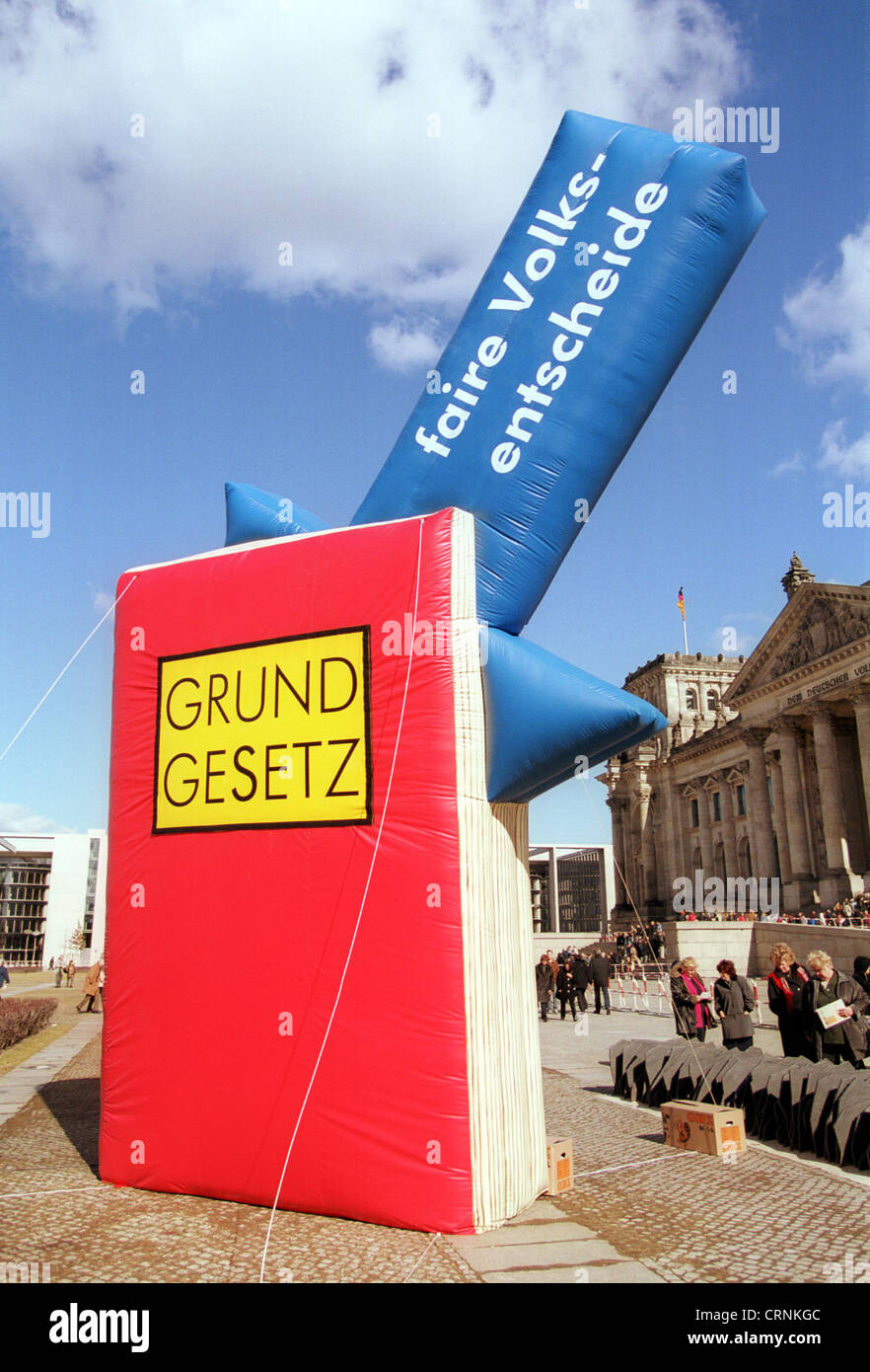 Basic Code of rubber in front of the Reichstag in Berlin Stock Photo ...