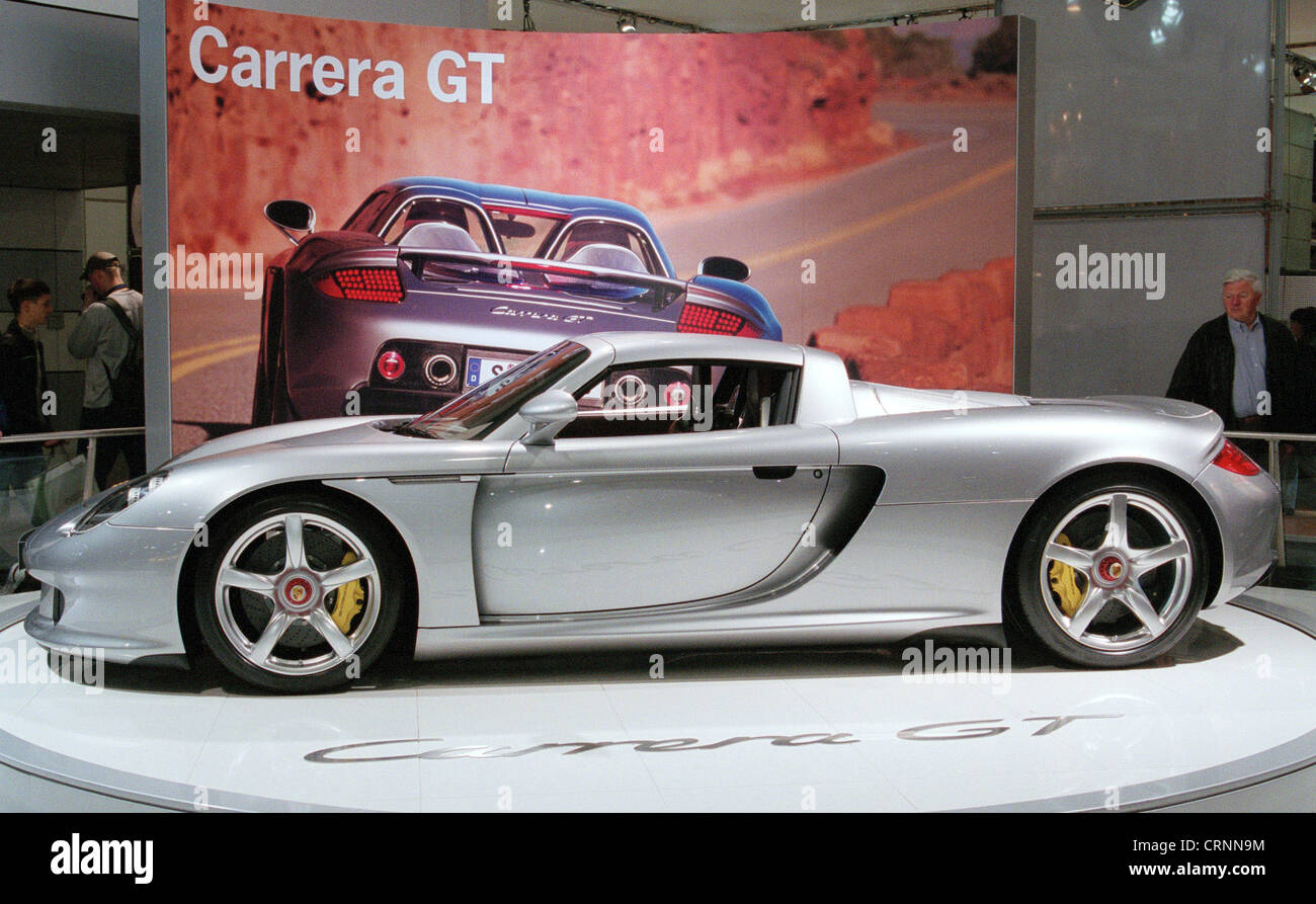Presentation of the Porsche Carrera GT to the AMI motor show Stock ...