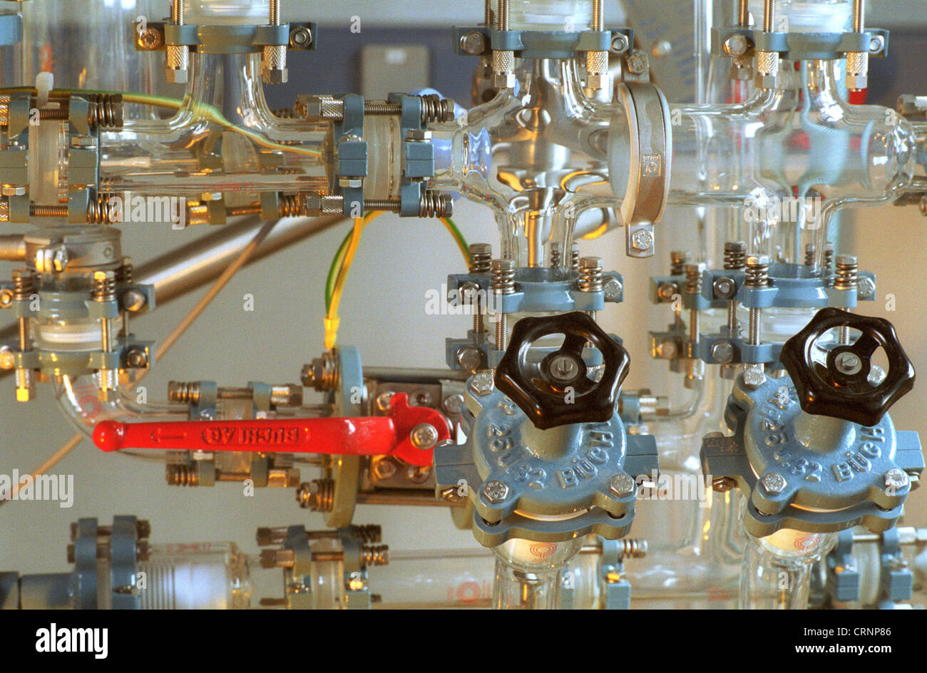Detail of a chemical reactor Stock Photo - Alamy