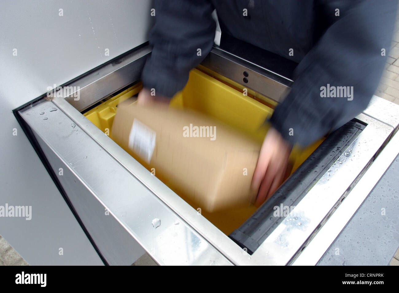 Tower 24, packet storage system in Dortmund Stock Photo - Alamy