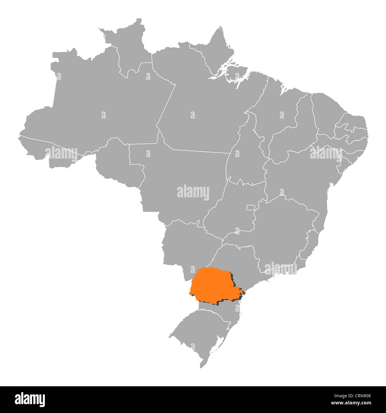 Parana map vector hi-res stock photography and images - Alamy