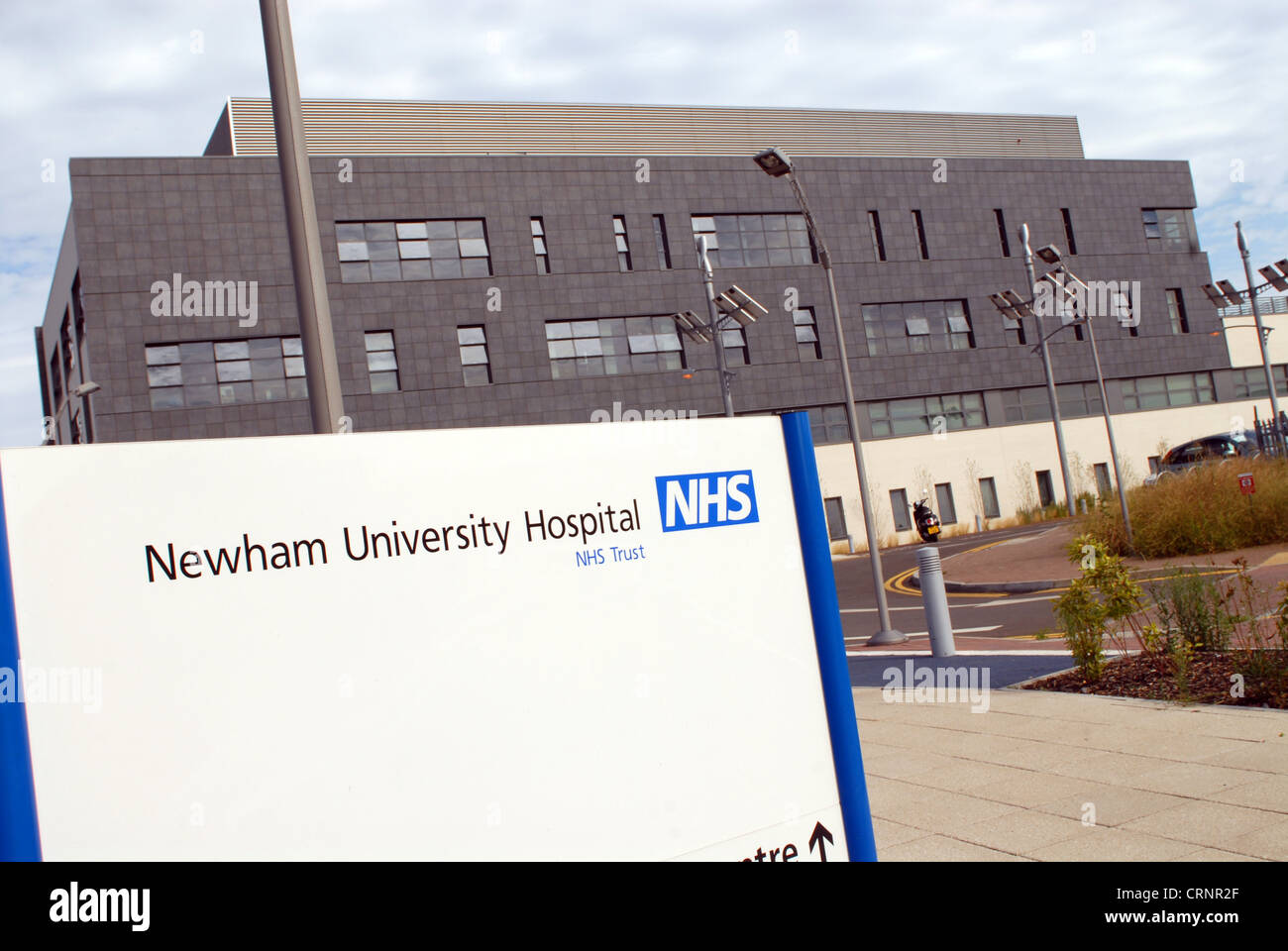 NHS Newham University Hospital, opened in 1983, in Plaistow, England ...