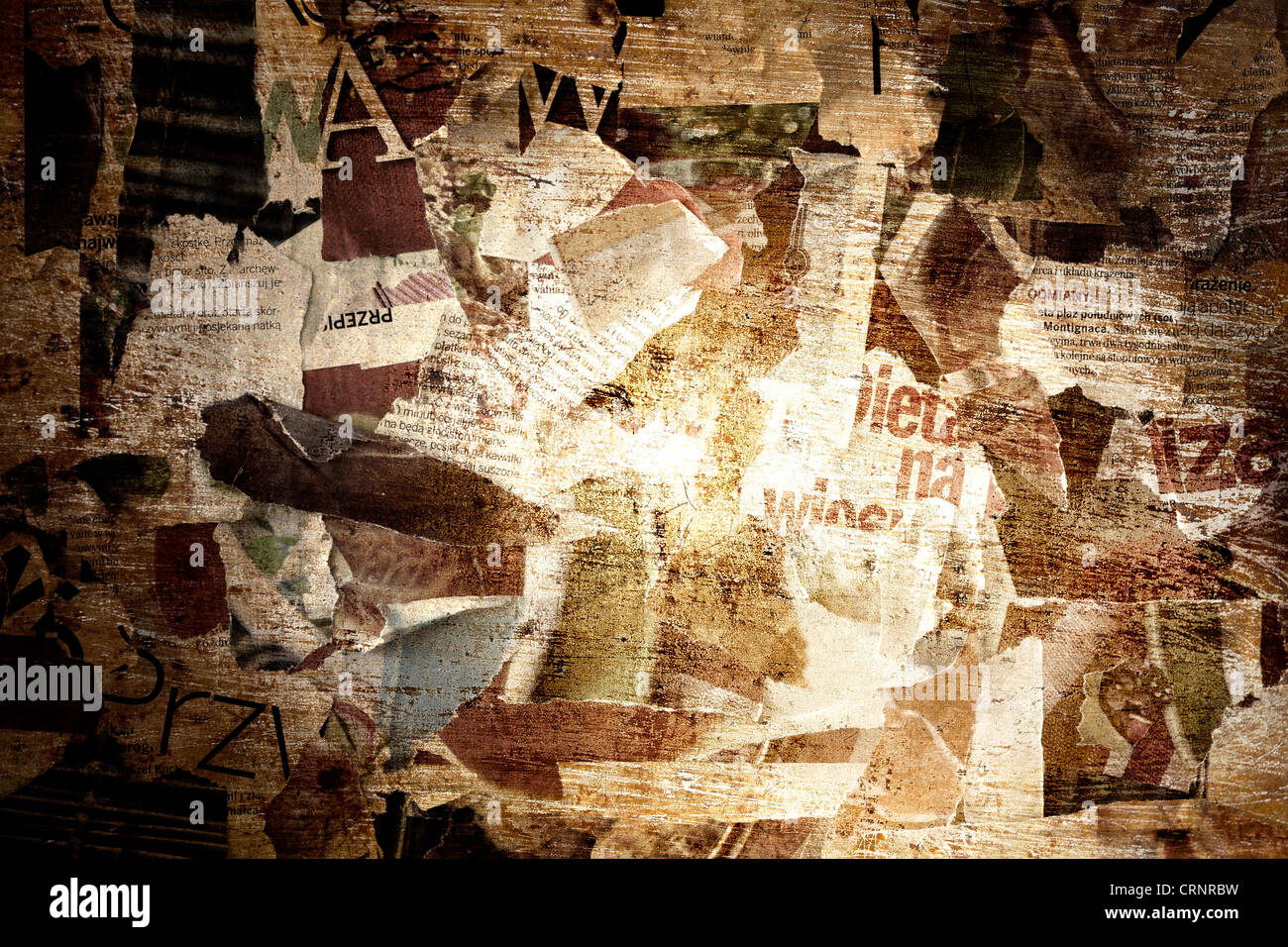 Torn newspaper poster hi-res stock photography and images - Alamy