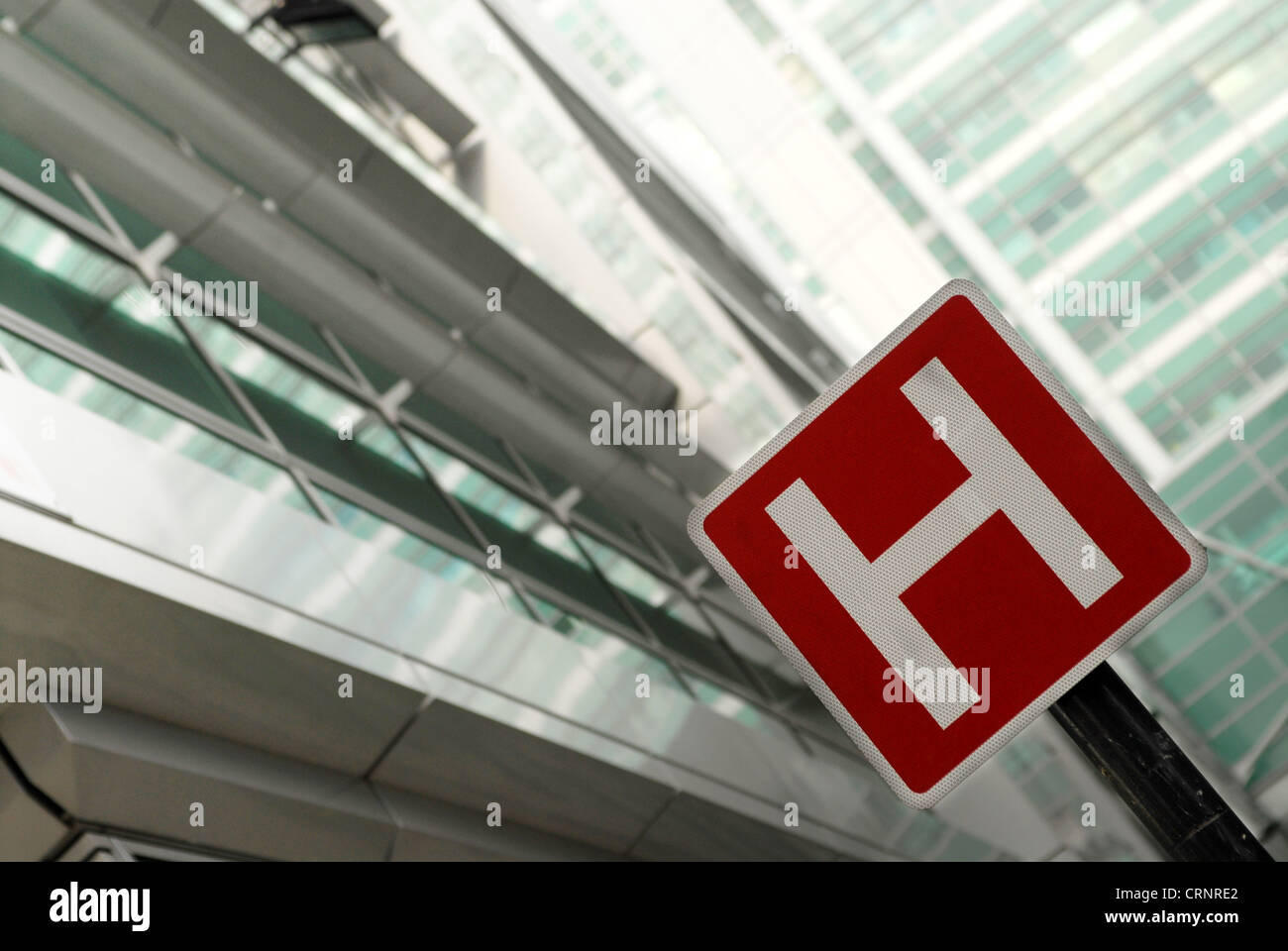"H" sign is a universal sign representing the presence of a hospital ...