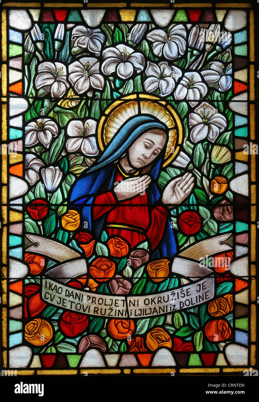 Lady chapel window detail hi-res stock photography and images - Alamy