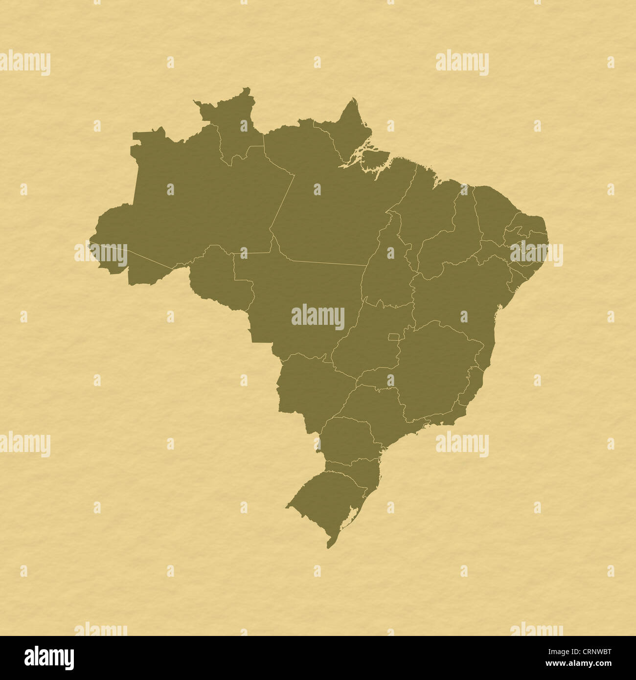 Political map of Brazil with the several states Stock Photo - Alamy