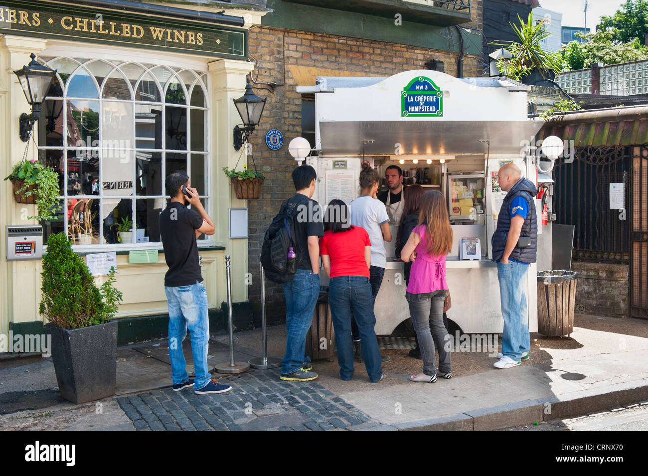 London High Street Village La Creperie de Hampstead French style sweet ...