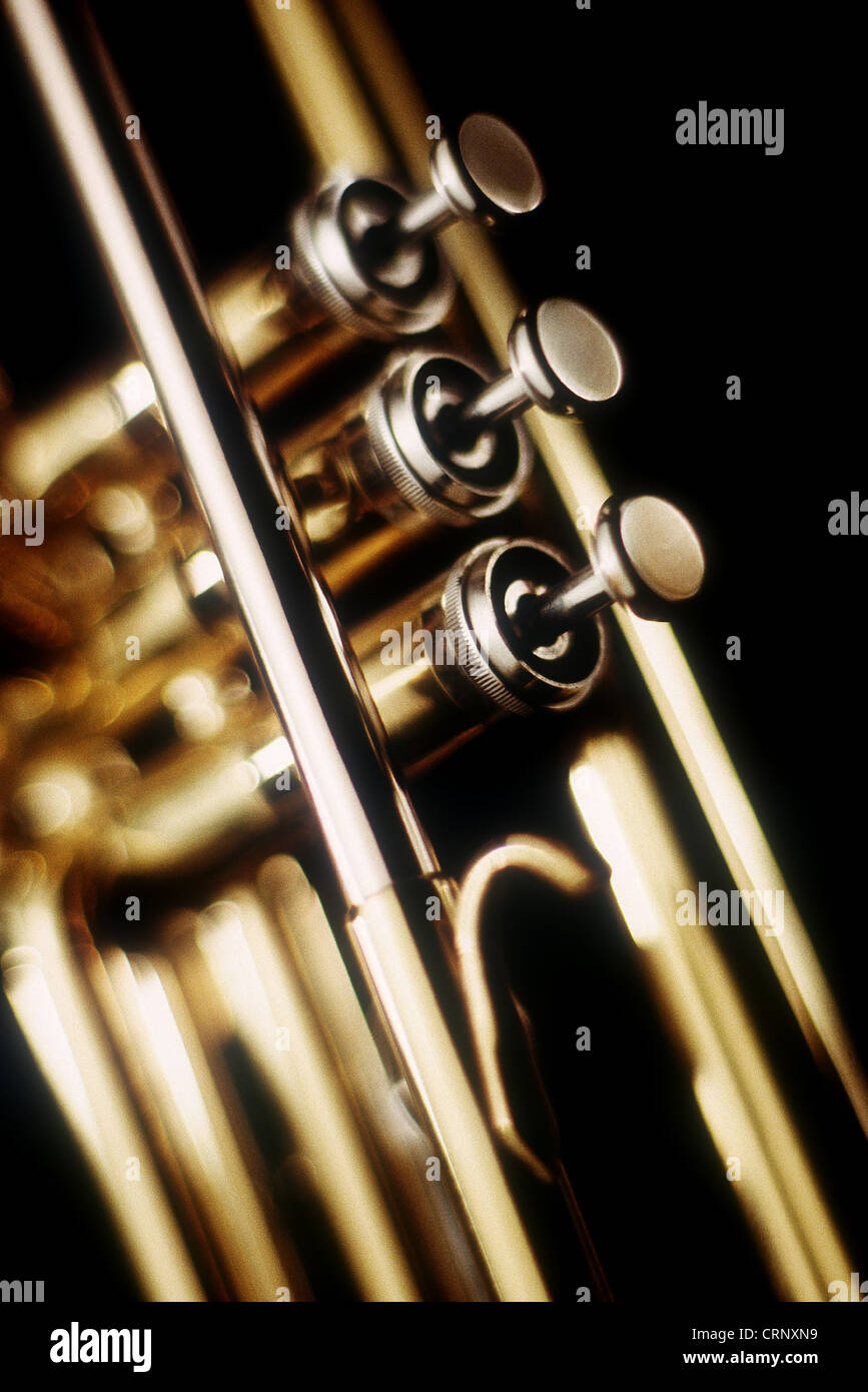Music trumpet valves hi-res stock photography and images - Alamy
