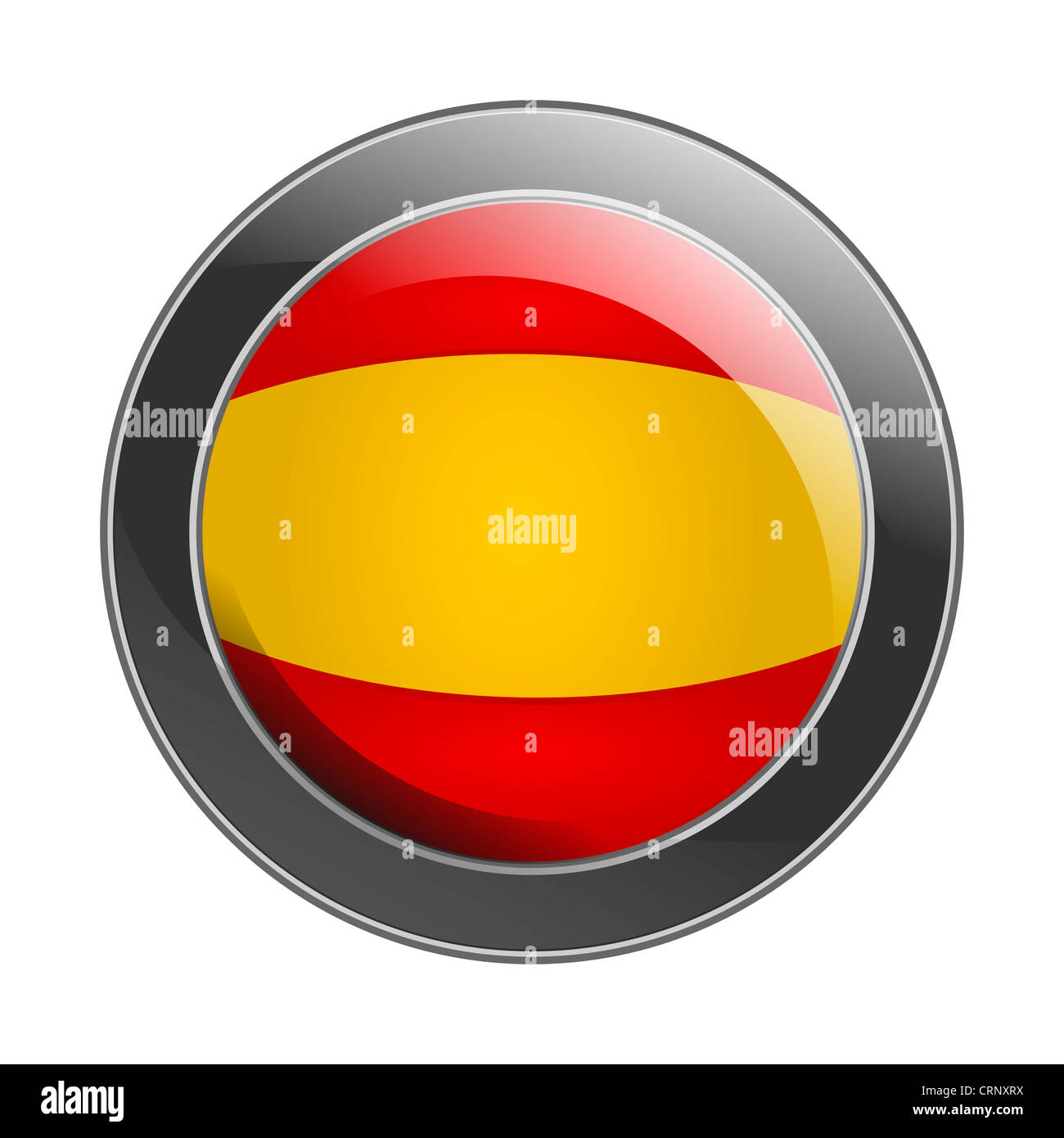 Protective shield with the flag of Spain Stock Photo - Alamy