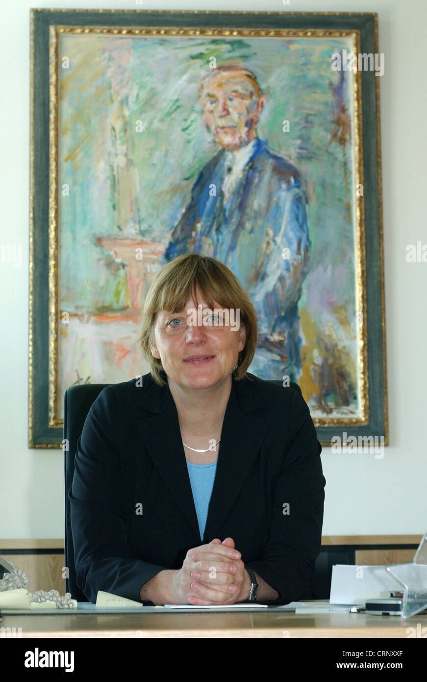 Angela Merkel, leader of the CDU Stock Photo - Alamy