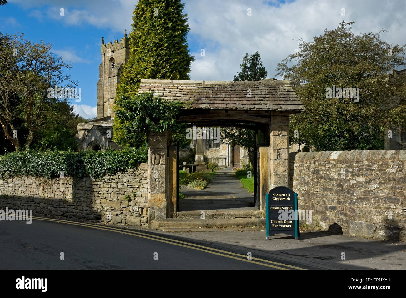Giggleswick sign hi-res stock photography and images - Alamy
