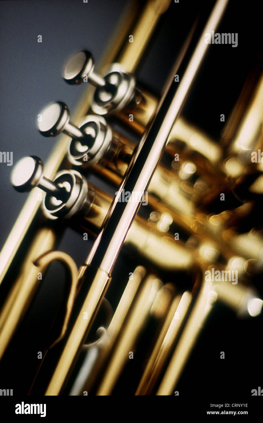 Valves of a trumpet Stock Photo - Alamy