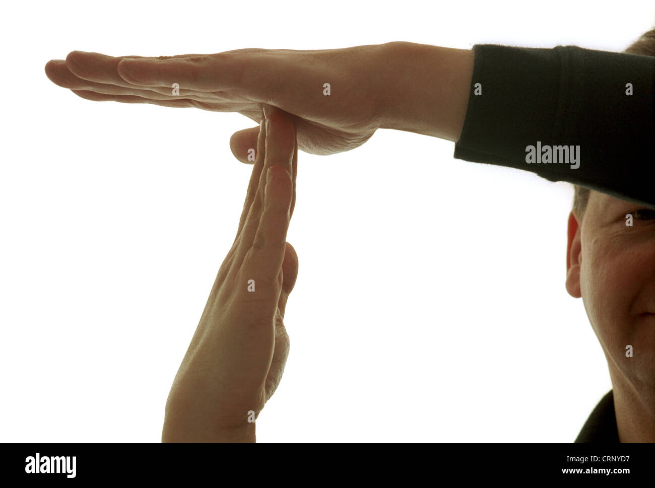 Hand signals - Time out, break Stock Photo - Alamy