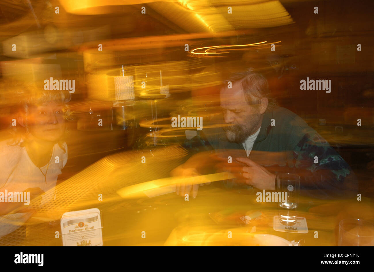 Older man in the pub Stock Photo - Alamy