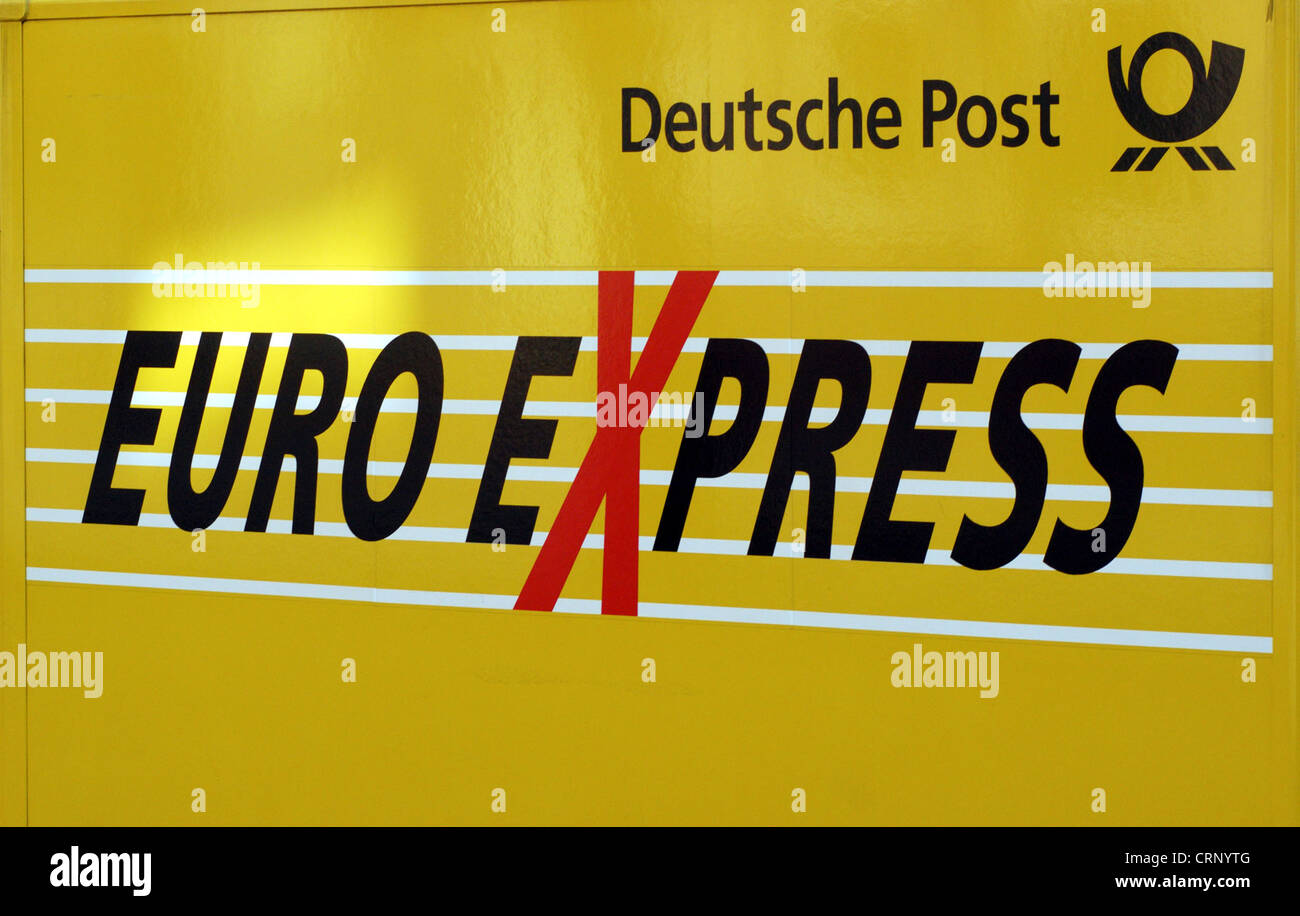 German Post Euro Express logo Stock Photo - Alamy