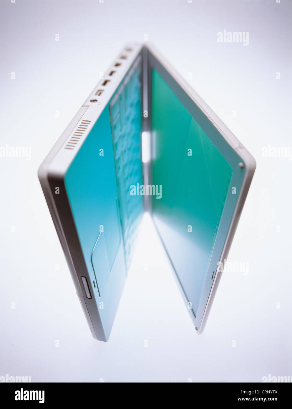 Unfolded laptop hi-res stock photography and images - Alamy