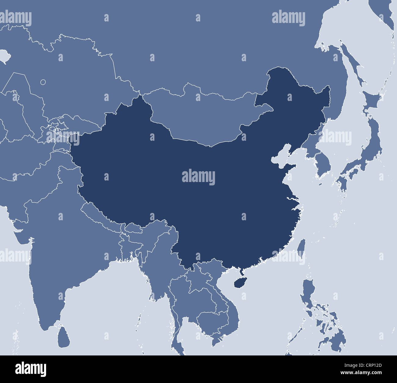 Political map of China with the several provinces Stock Photo - Alamy