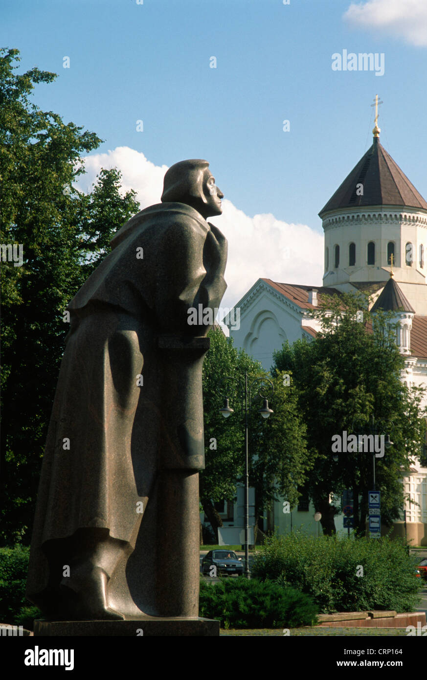 Lithuania, Vilnius, Mickiewicz Monument Stock Photo - Alamy