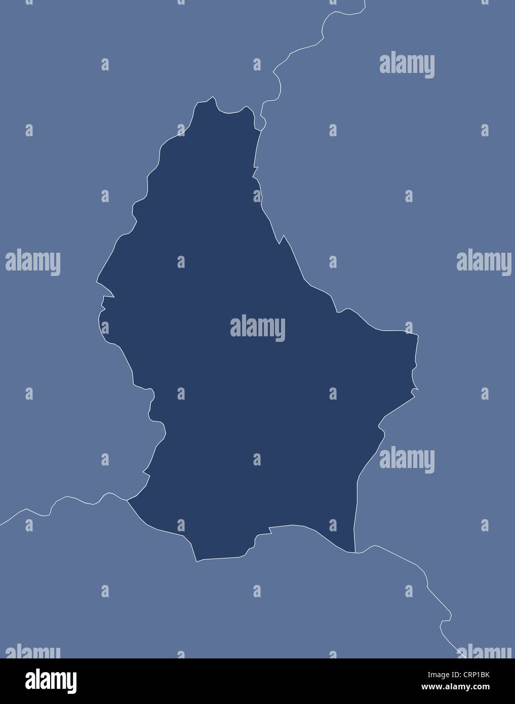 Political map of Luxembourg with the several Districts Stock Photo - Alamy