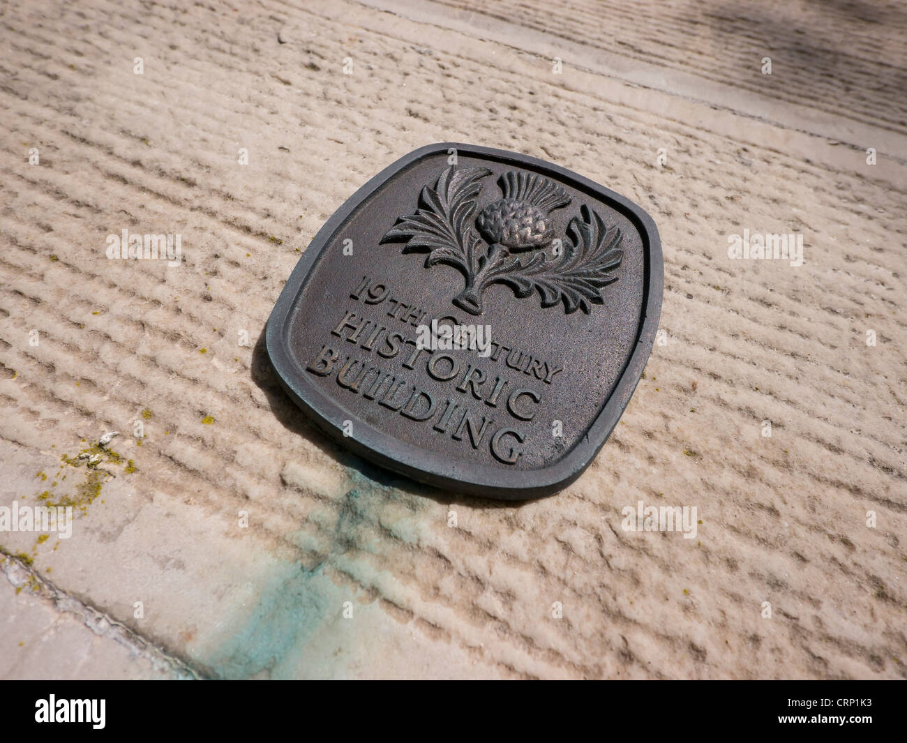 Scotland marker plaque bronze hi-res stock photography and images - Alamy