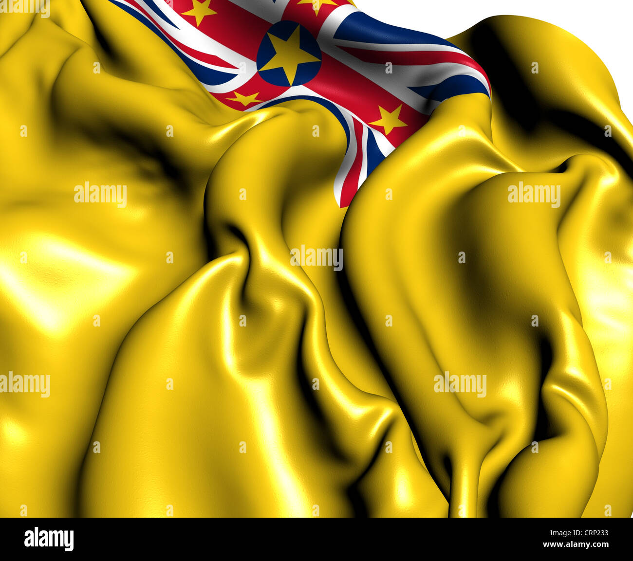 Flag of Niue. Close Up Stock Photo - Alamy