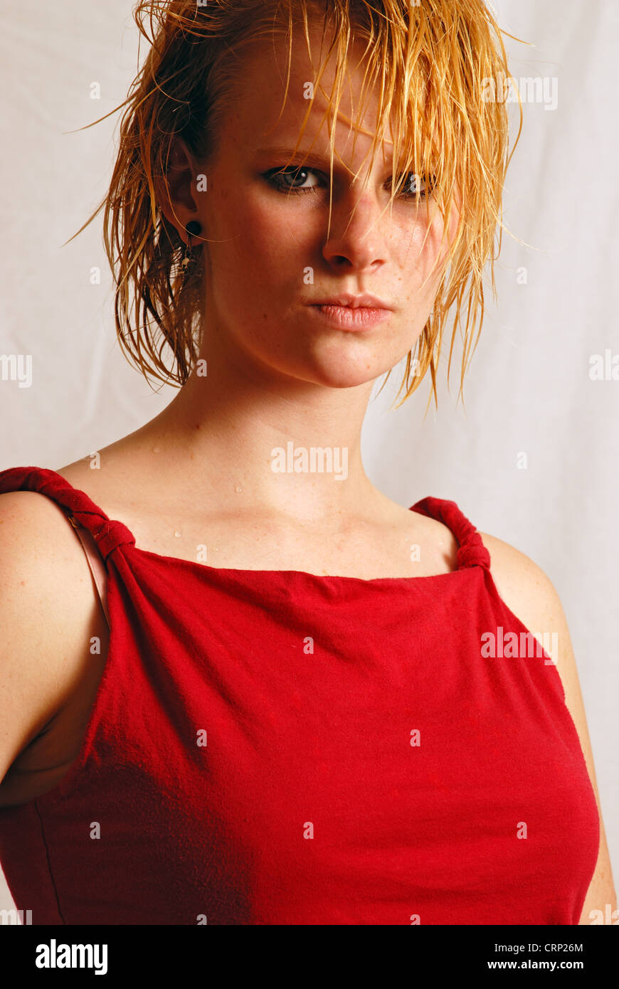 Woman intense stare hi-res stock photography and images - Alamy