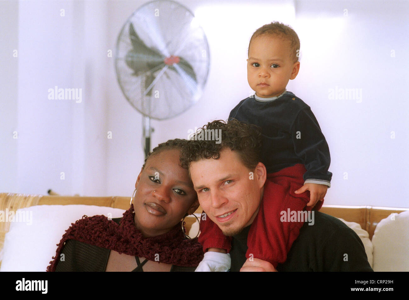 German-Angolan couple with daughter, Berlin Stock Photo - Alamy