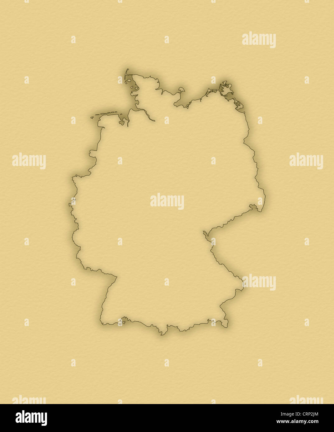 Political map of Germany with the several states Stock Photo - Alamy