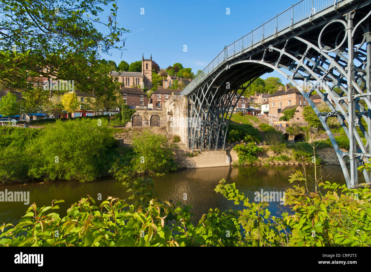 iron bridge at ironbridge gorge england gb uk eu europe Stock Photo - Alamy