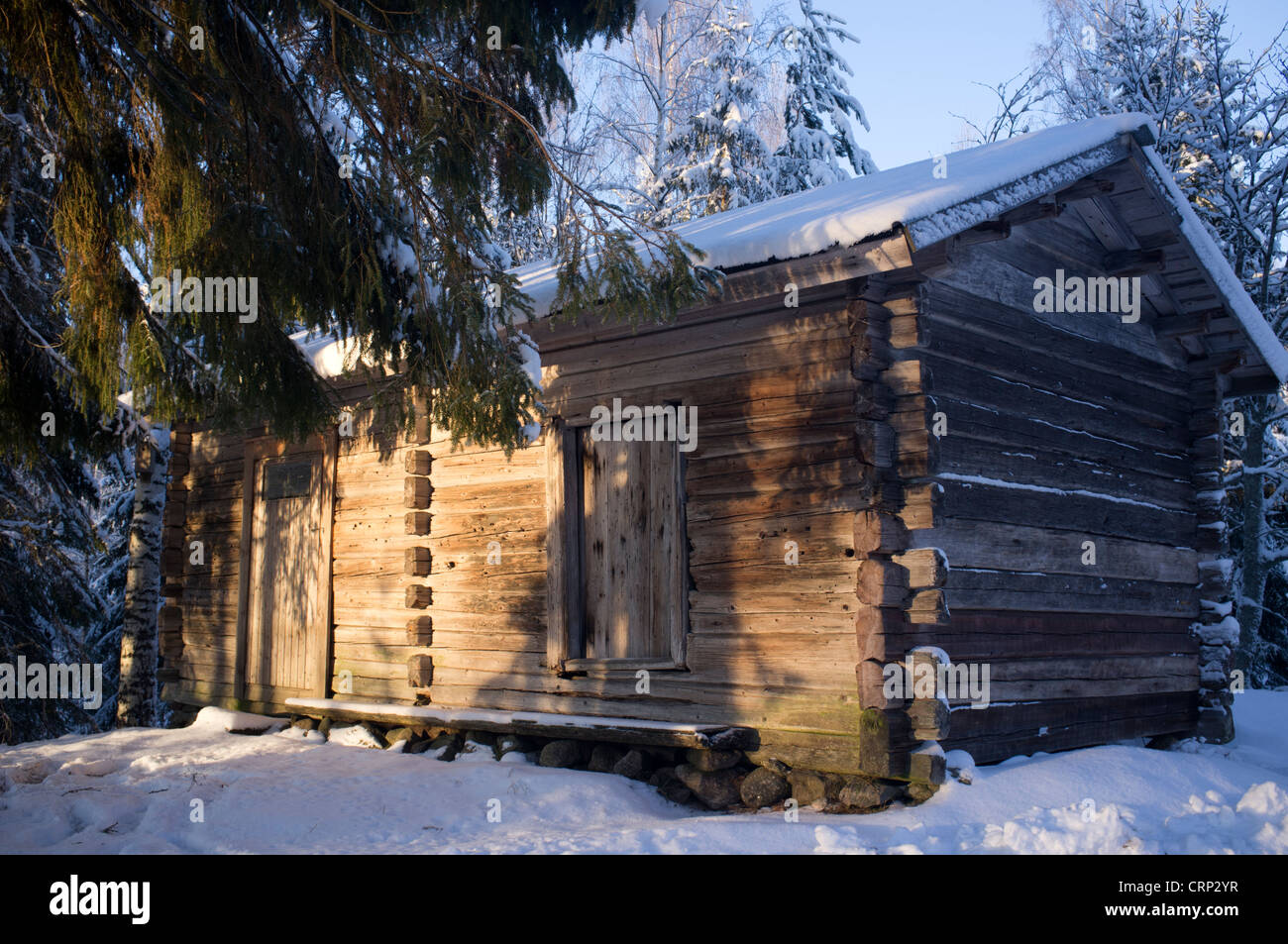 Old log cabin finland hi-res stock photography and images - Alamy