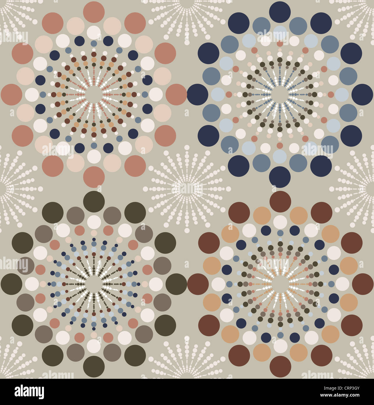 Abstract circle seamless pattern background. Vector file layered for ...