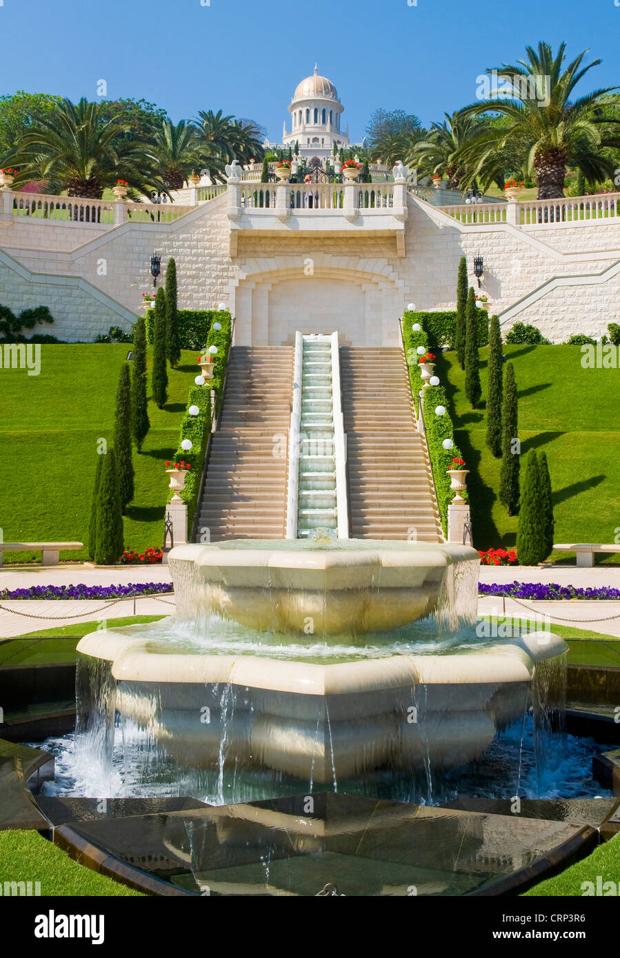 The Bahai gardens in Haifa north Israel Stock Photo - Alamy