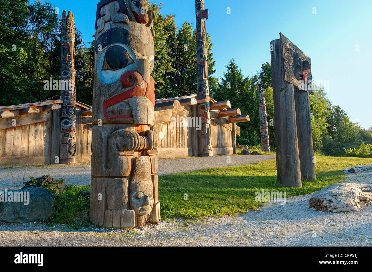 First nations totem poles long house ubc museum of anthropology hi-res ...