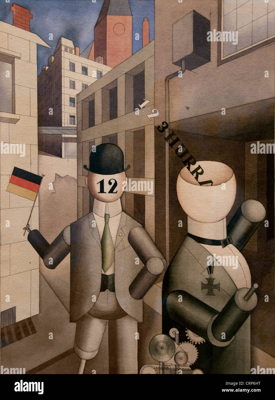 Man and Machine 1921 Hannah Hoch German Germany Stock Photo - Alamy