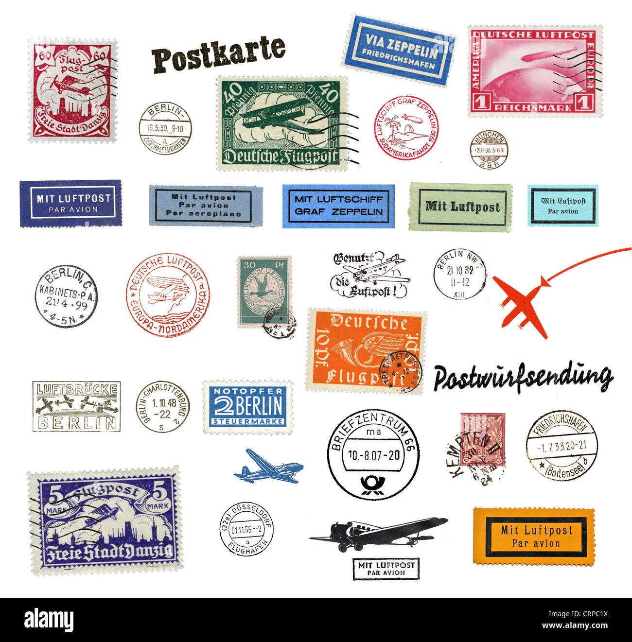 German Stamps High Resolution Stock Photography and Images - Alamy