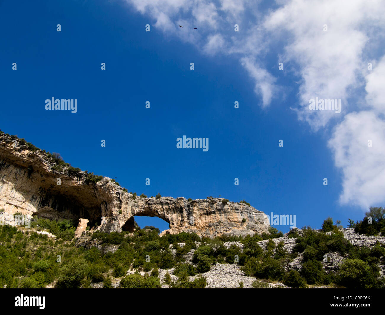 Hole in Guar's mountains, Huesca Stock Photo - Alamy