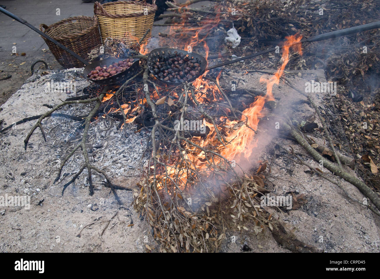 chestnut fair in Viladrau, Catalonia Stock Photo - Alamy
