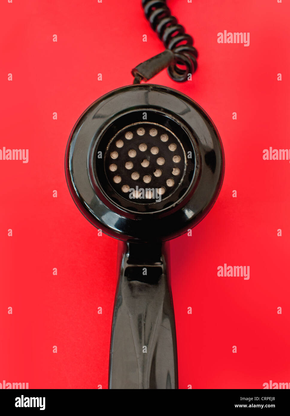 Red old fashioned telephone receiver hi-res stock photography and ...