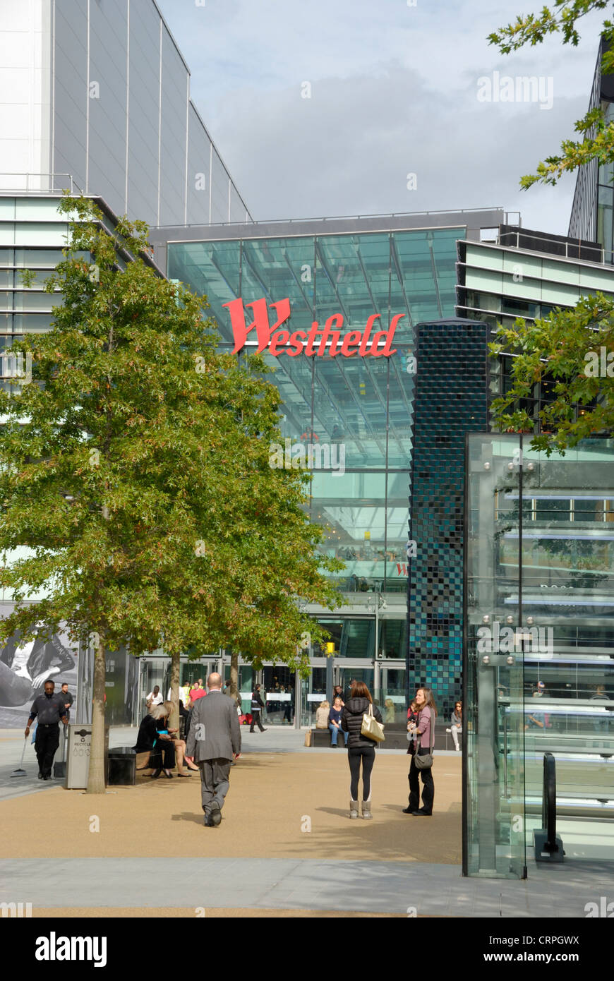 Chestnut Plaza by Westfield Stratford City shopping centre. The centre ...