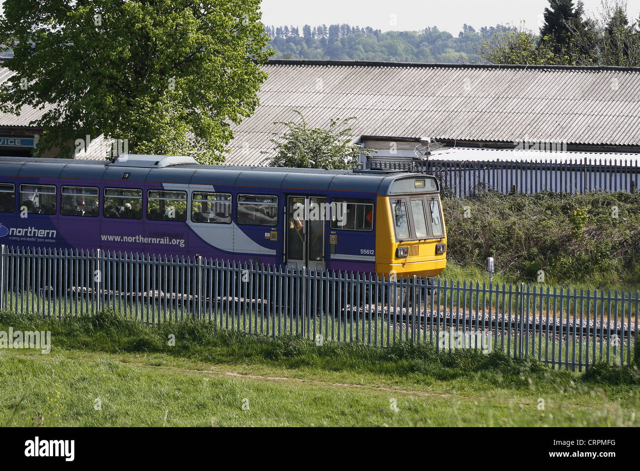 Northern Rail train, on way to Adwick, parked on way into Worksop Train ...