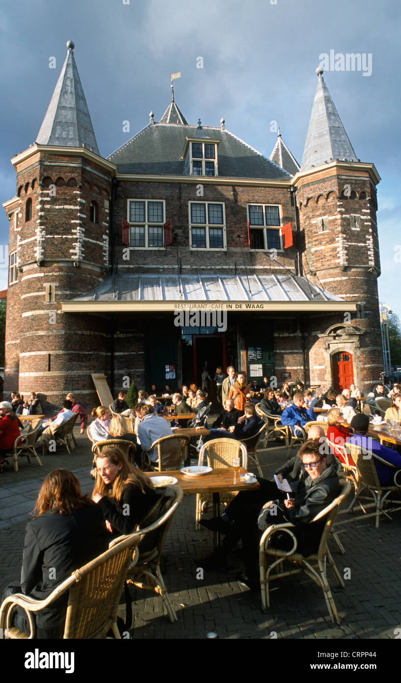 Netherlands, Amsterdam, In de Waag restaurant, people Stock Photo - Alamy