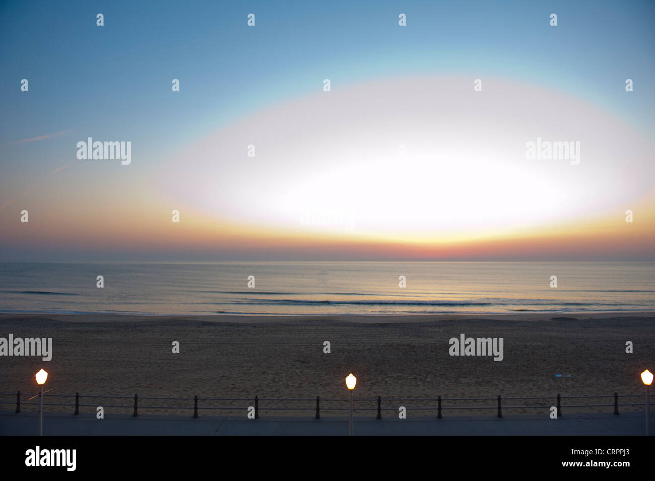 Sunset at Virginia Beach Stock Photo - Alamy